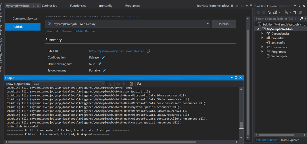 How to Deploy a Webjob in Microsoft Azure | CodeGuru.com