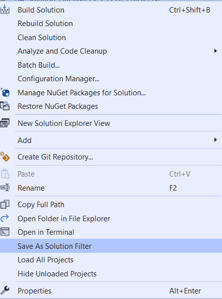 Working with Solution Filters in Visual Studio 2022 | CodeGuru.com