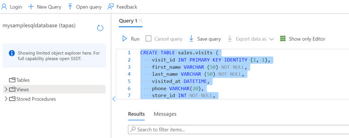 How to Use Query Editor in Azure SQL Database | CodeGuru.com