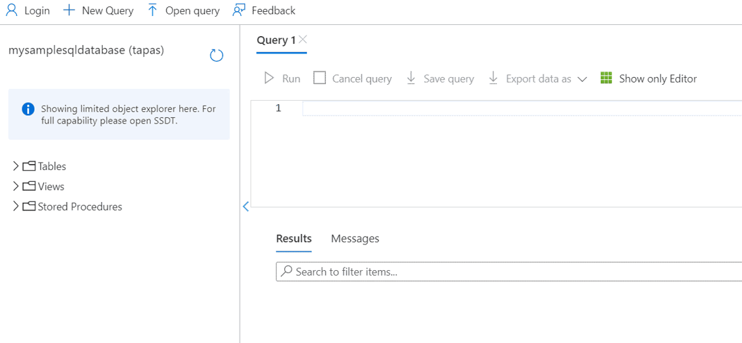 How to Use Query Editor in Azure SQL Database | CodeGuru.com