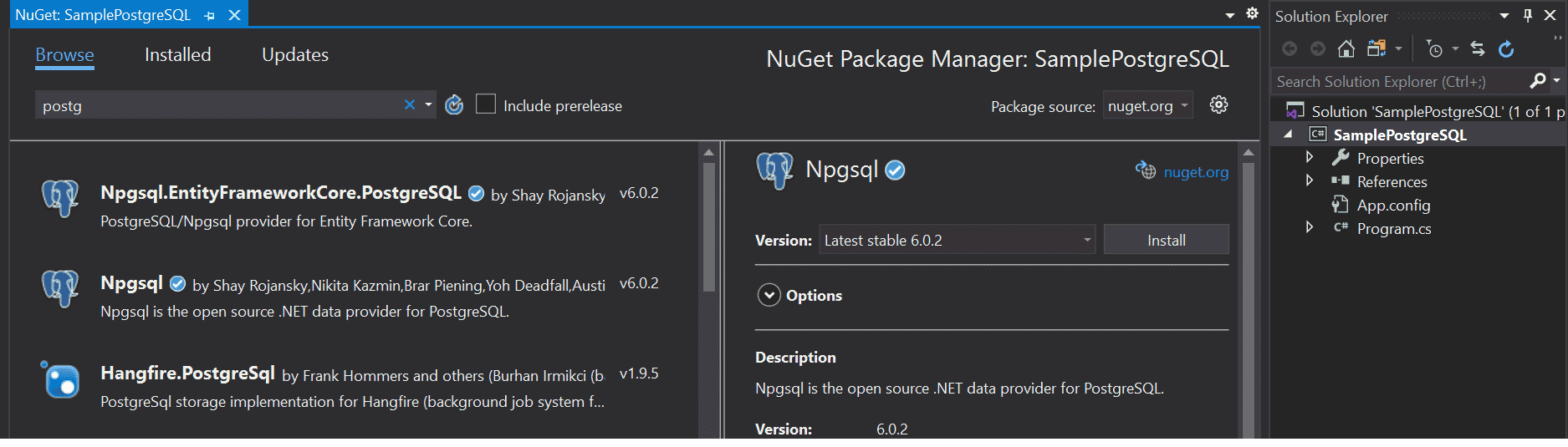 Using PostgreSQL in C# and .NET | CodeGuru.com
