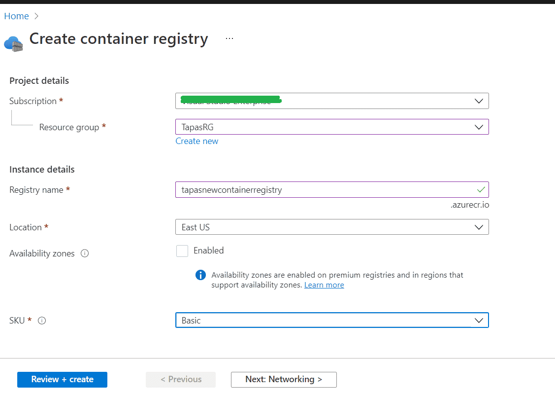 Create a Container Registry In Azure | CodeGuru.com