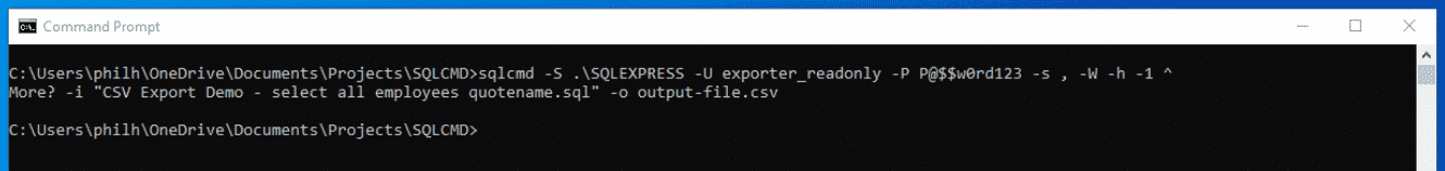 Using the Command Line to Write SQL Server Data | CodeGuru.com
