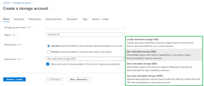 Azure Storage Account Replication Types | CodeGuru.com