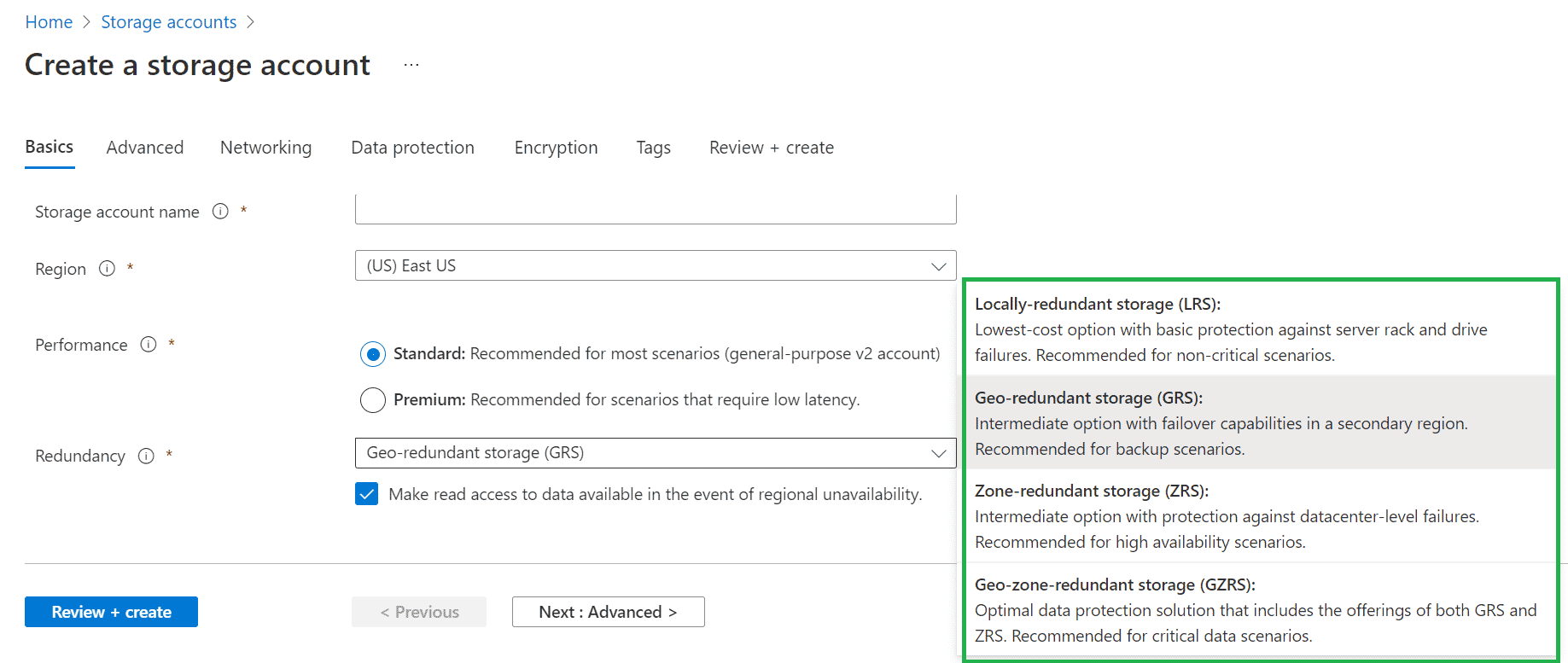 Azure Storage Account Replication Types | CodeGuru.com
